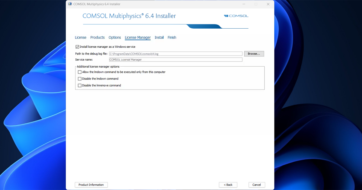 How to Install the License Manager for COMSOL Multiphysics®